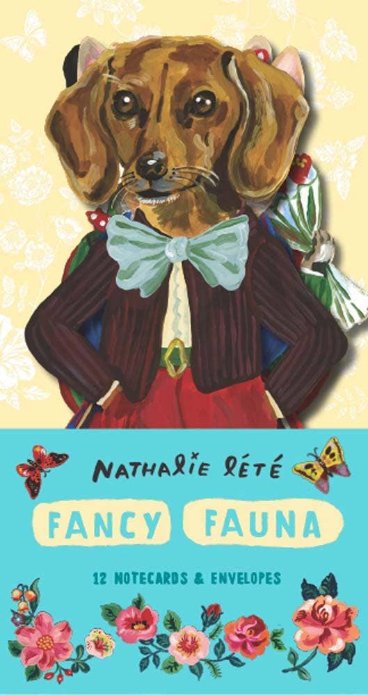 Chronicle Books - Fancy Fauna: 12 Notecards & Envelopes – Bird & Brass
